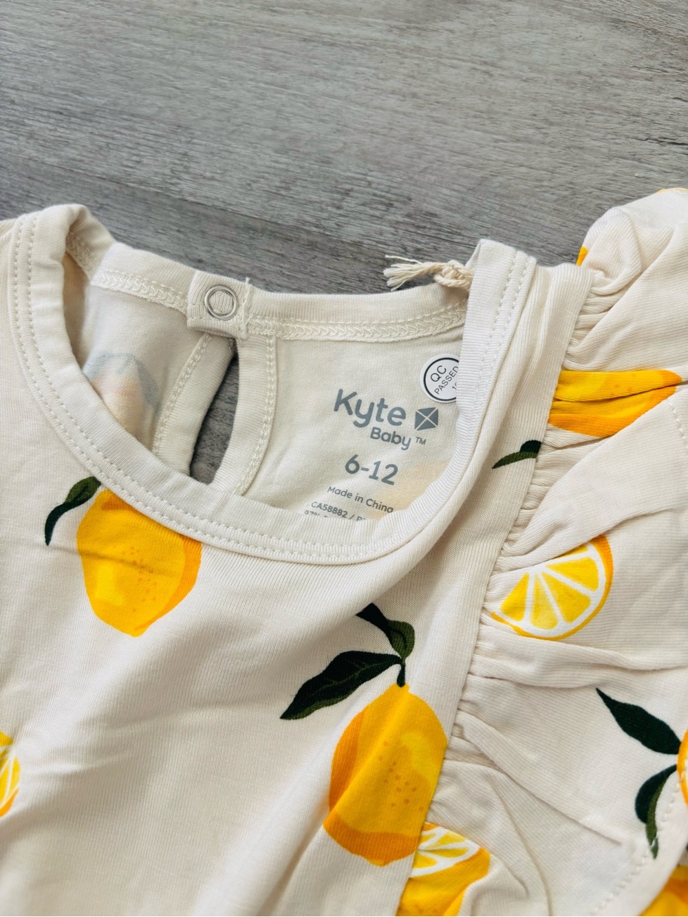 Kyte BABY | One Pieces | New Kyte Baby Lemon Print Ruffle Romper In ...